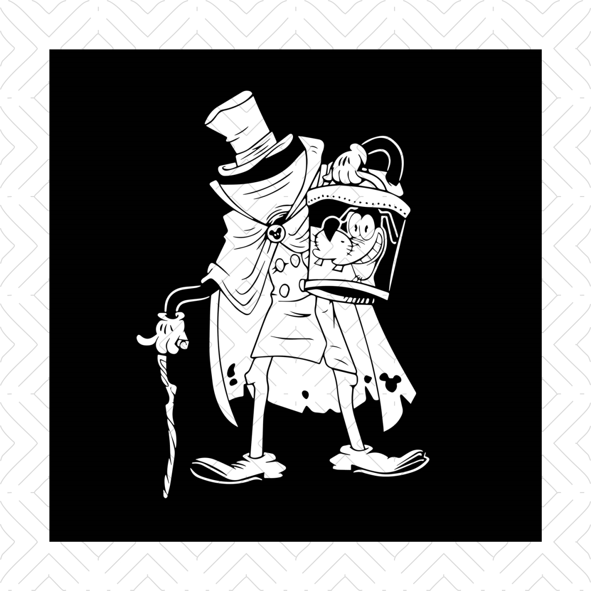 HatBox Goofy Haunted Mansion SVG, Haunted Mansion SVG, Hallo | Inspire ...