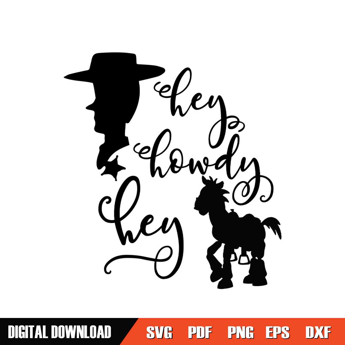 Hey Howdy Hey Toy Story SVG | Inspire Uplift