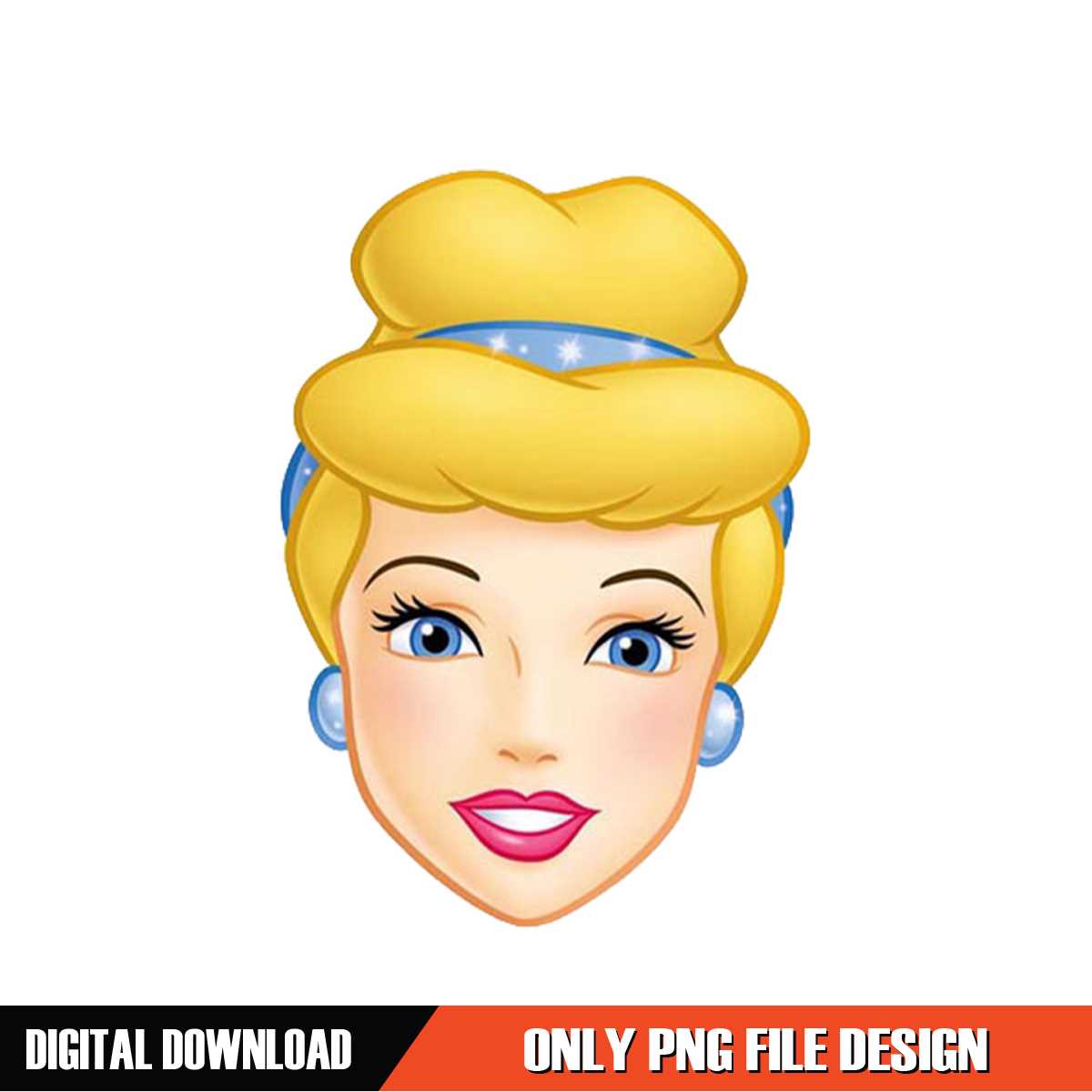 Disney Cartoon Princess Cinderella Face PNG Clipart - Inspire Uplift