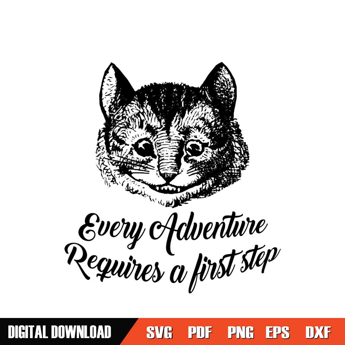 Every Adventure Requires A First Step Cheshire Cat Alice In | Inspire ...