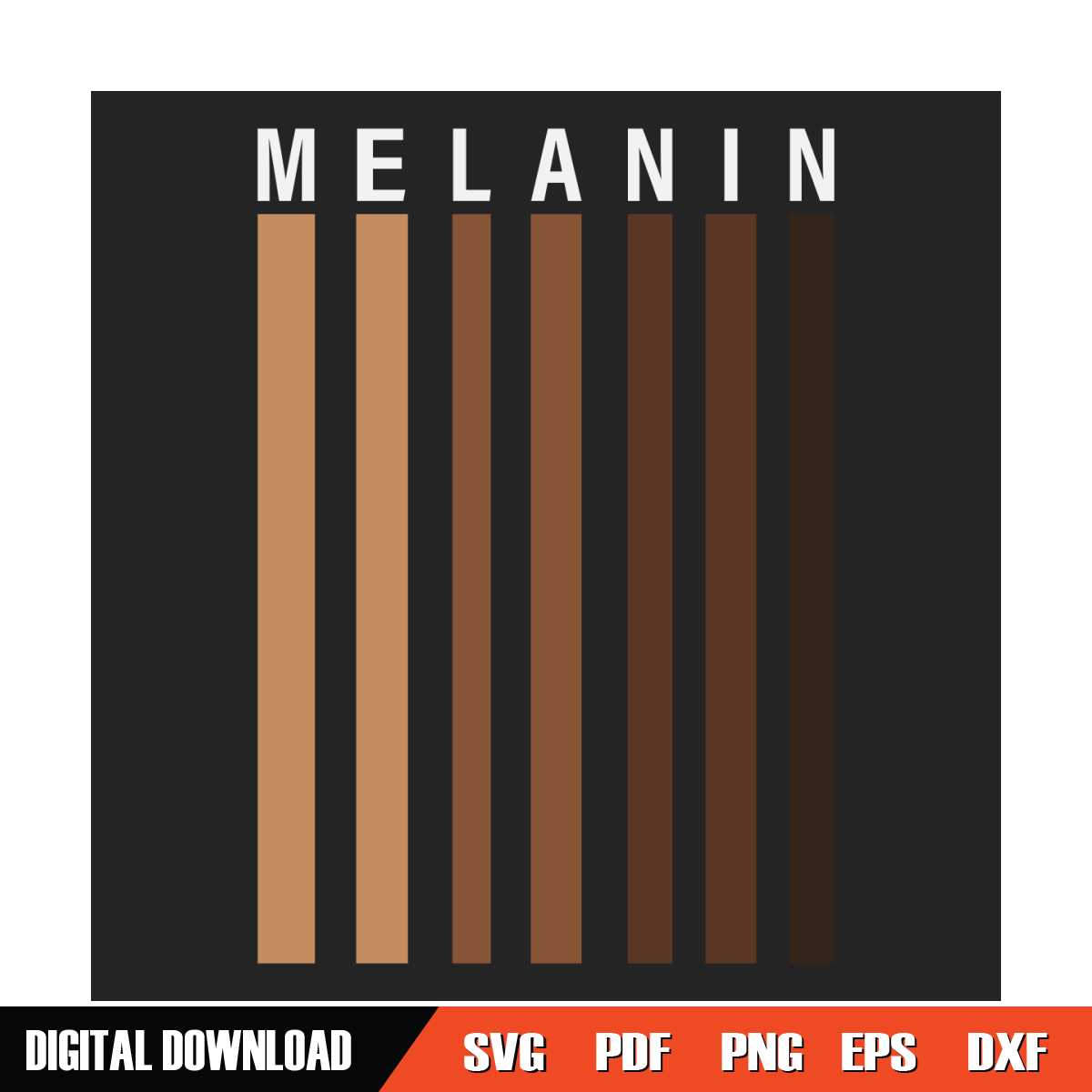 Melanin Color Chart Svg, Black Girl Svg, Melanin Svg, Black | Inspire ...