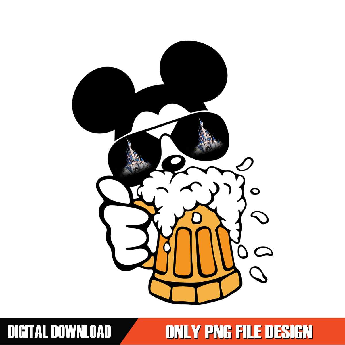 Disney Mickey Mouse Beer PNG | Inspire Uplift