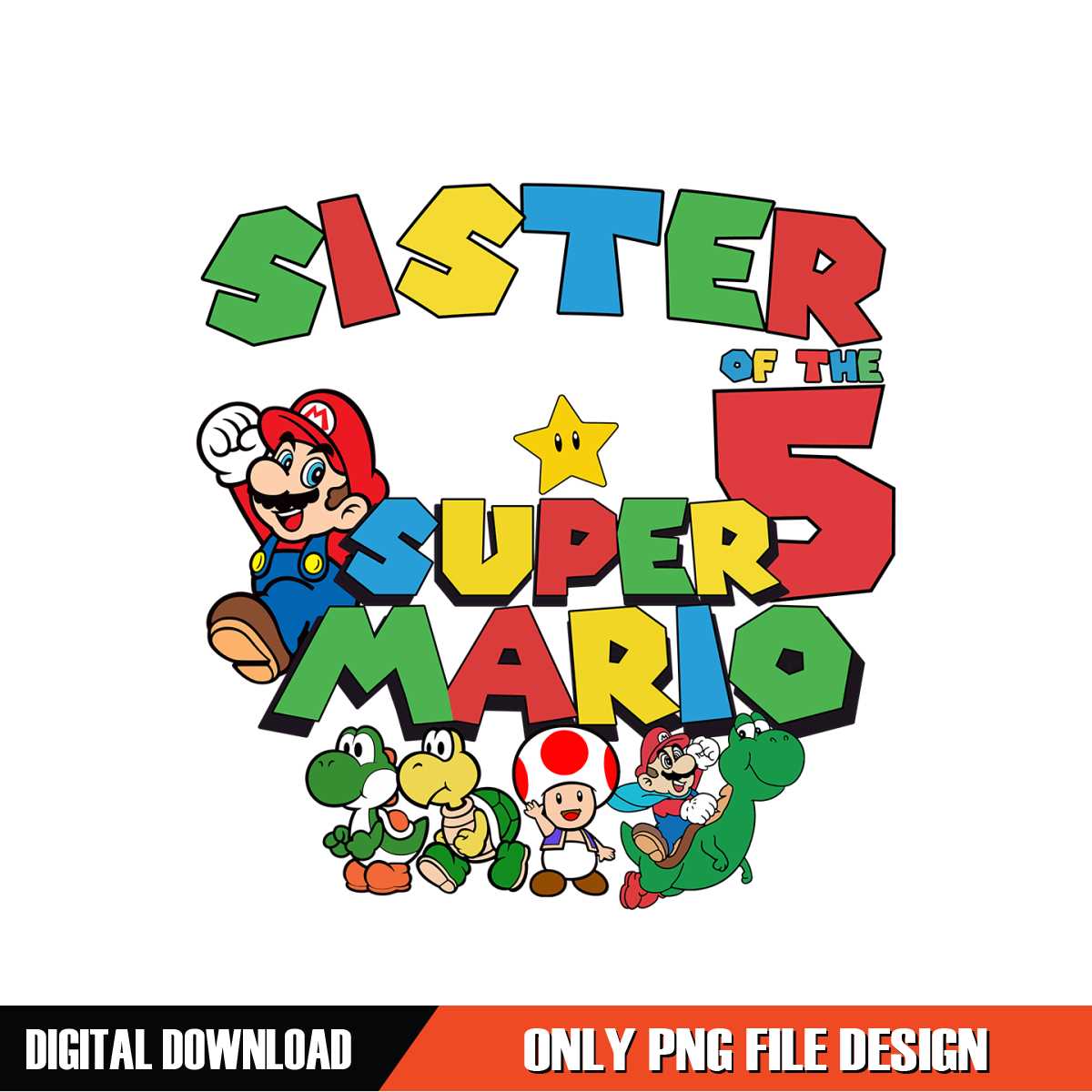 Sister Of The Super Mario Bros PNG | Inspire Uplift
