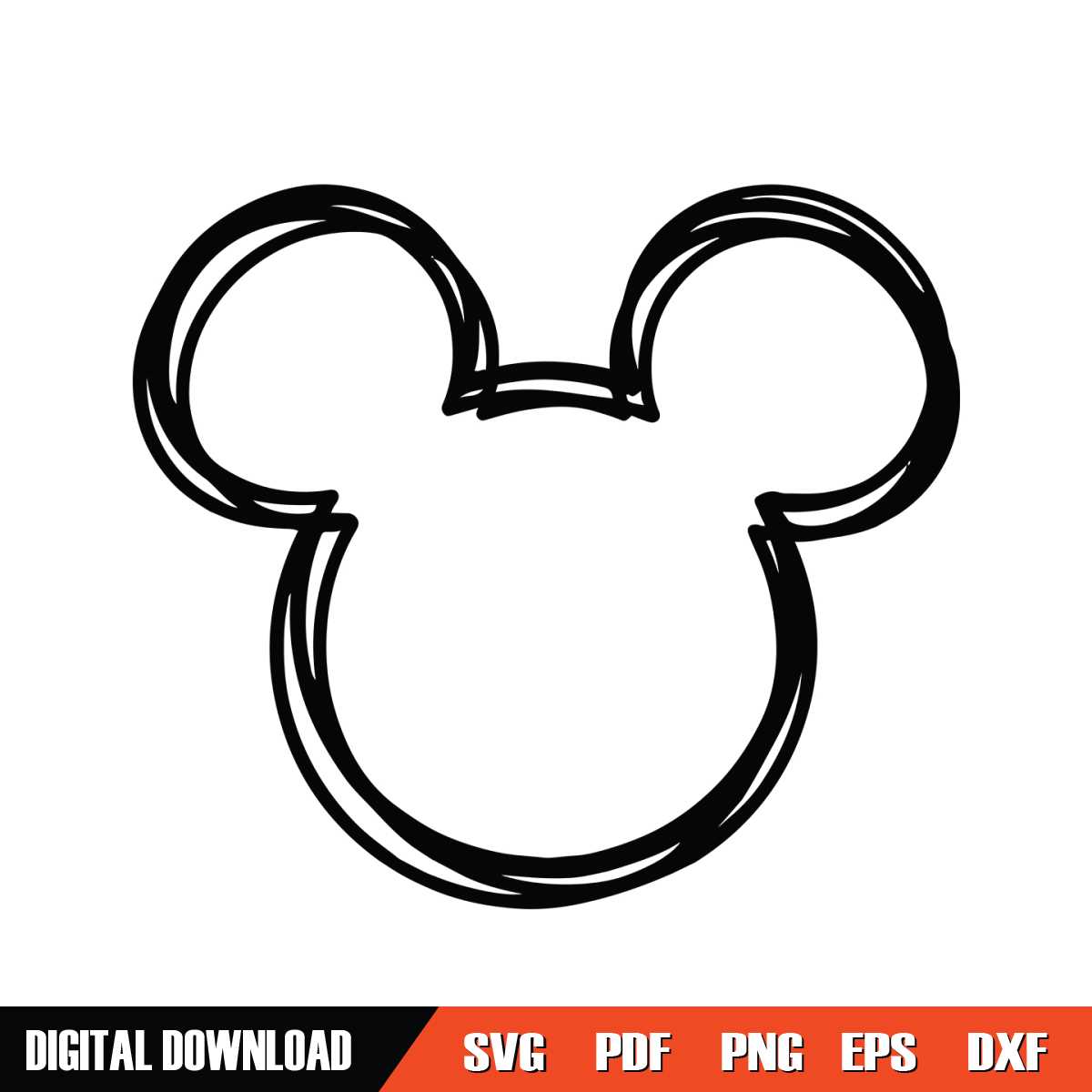 Mickey Mouse Head Clipart Svg | Inspire Uplift