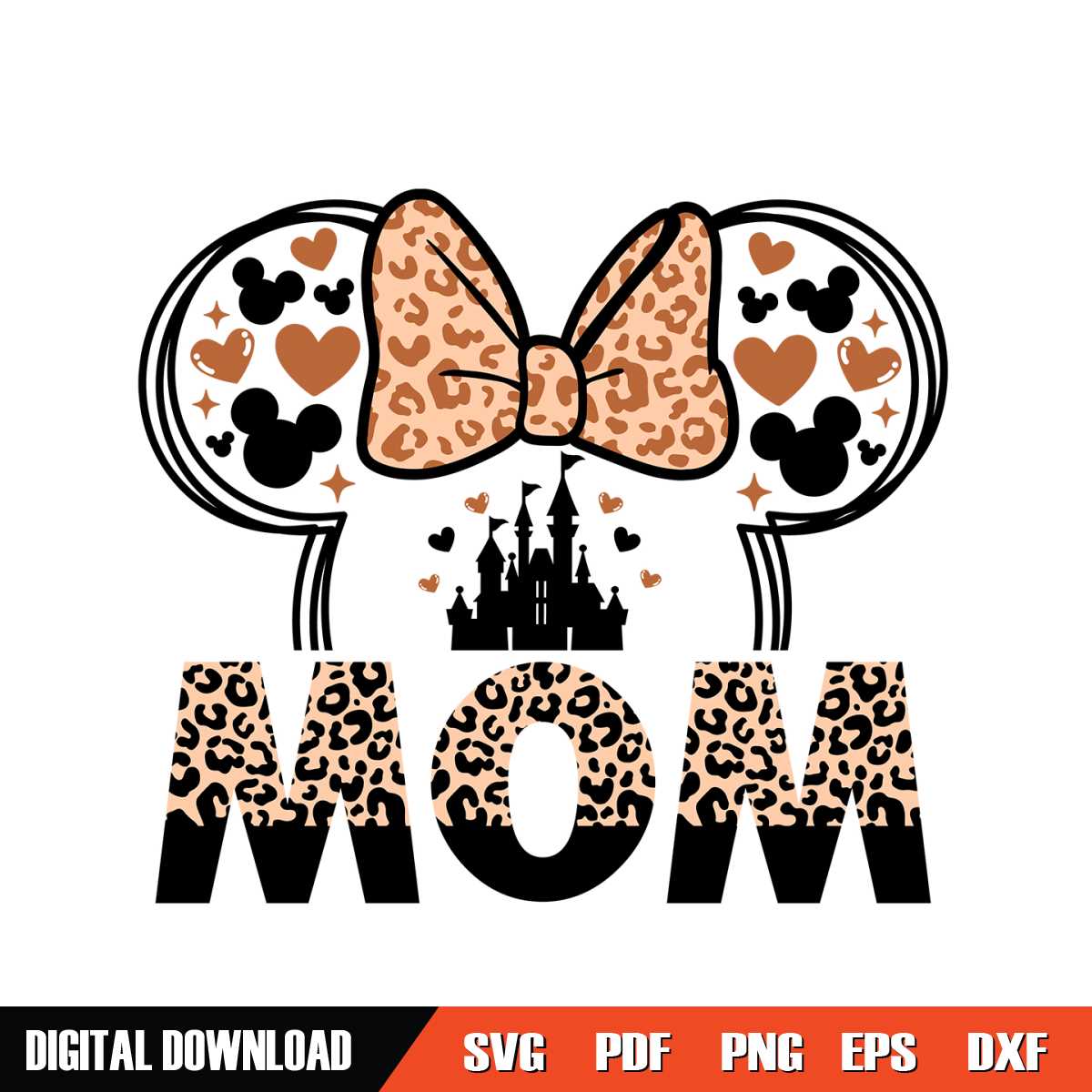 Mom Minnie Mouse Disney Kingdom SVG - Inspire Uplift