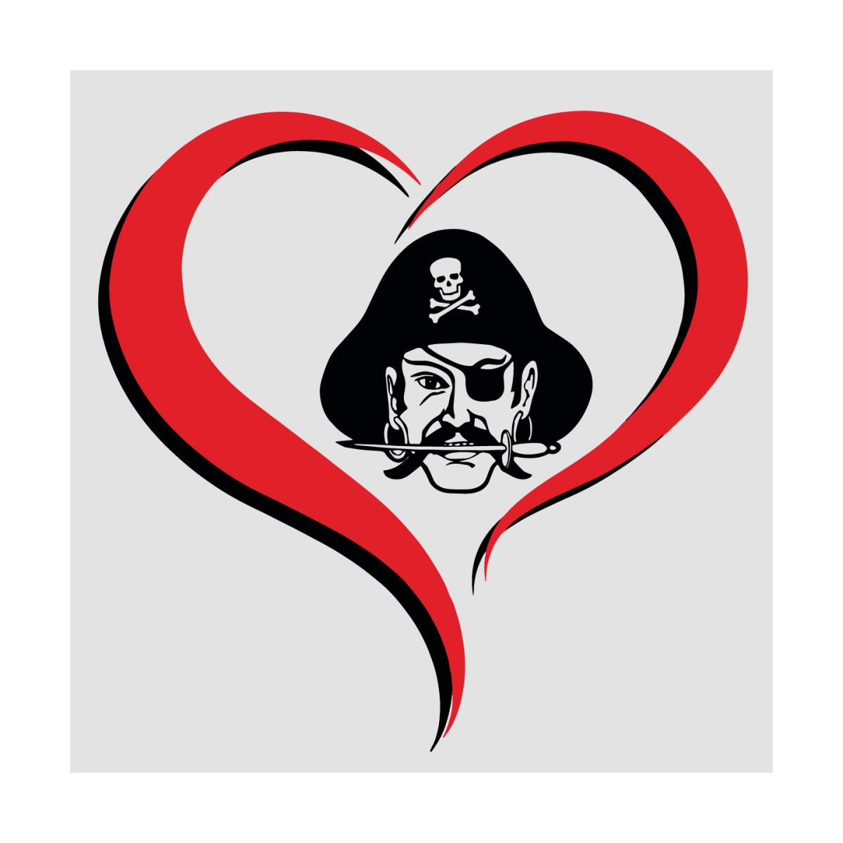 Pirate SVG, Pirate Heart SVG, Cricut Cut Files, Silhouette. | Inspire ...