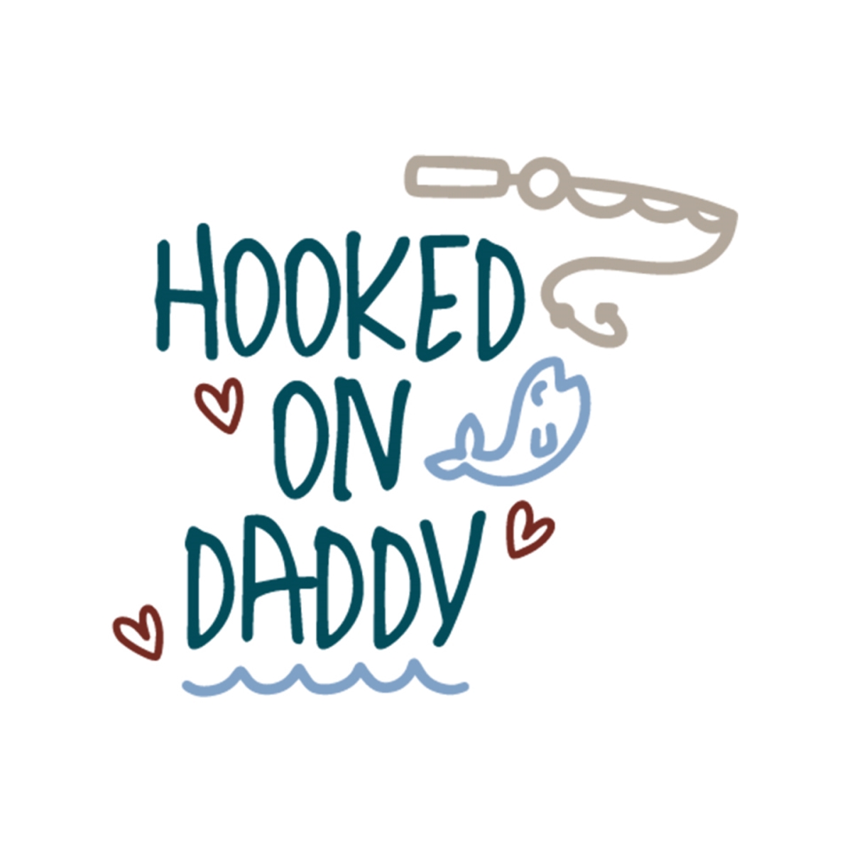 Hooked On Daddy Svg, Fathers Day Svg, Fishing Dad Svg, Daddy | Inspire ...