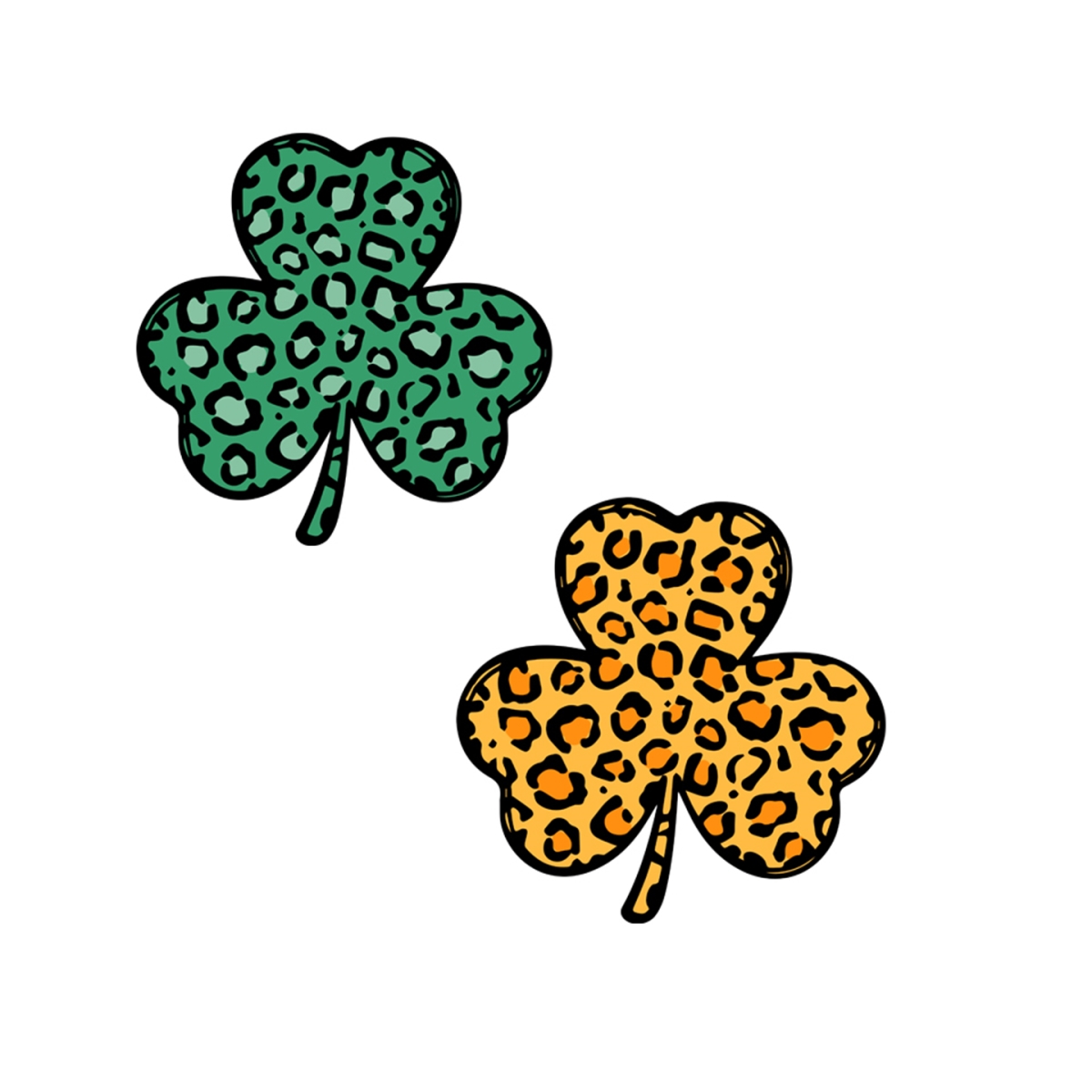 Plaid Leopard, Shamrock Svg, St. Patricks Day Svg, Plaid Sha | Inspire ...