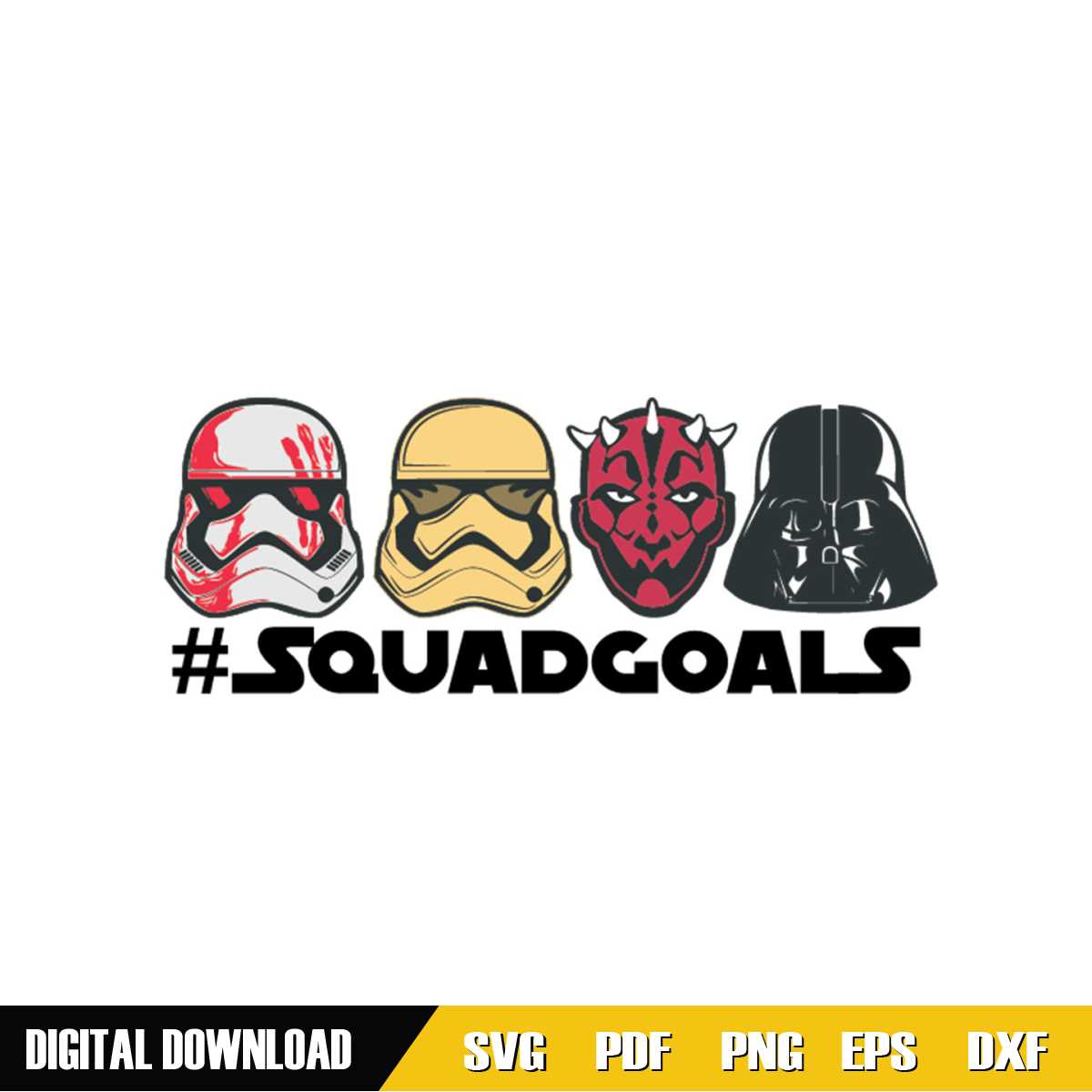 Star Wars Squad Goals Stormtrooper Darth Vader & Darth Maul | Inspire ...