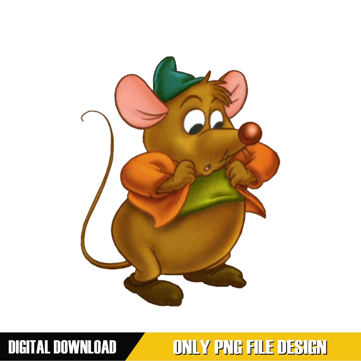 Gus Gus Disney Cinderella Fat Mouse Clipart PNG | Inspire Uplift
