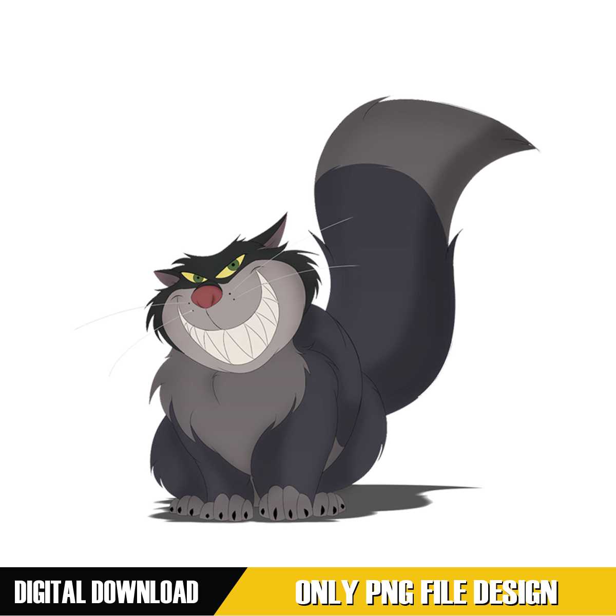 Cinderella Lucifer Cat Disney Cartoon Character PNG | Inspire Uplift