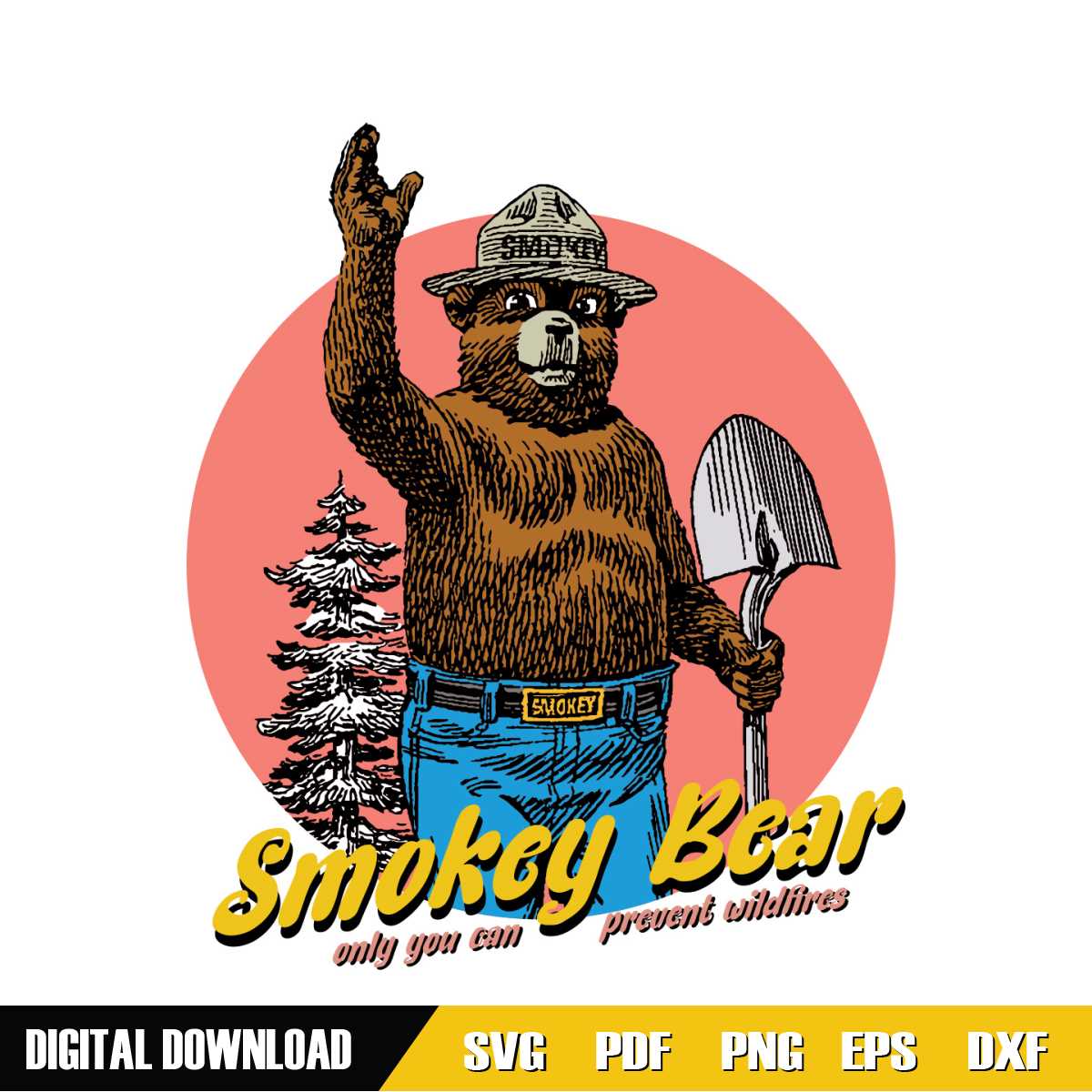 Smokey Bear Svg | Inspire Uplift