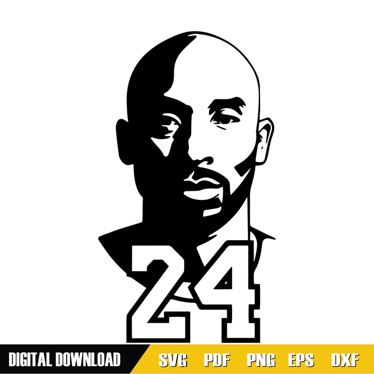 Kobe Bryant SVG, Mamba Digital Clip Art, NBA SVG, Lakers SVG | Inspire ...
