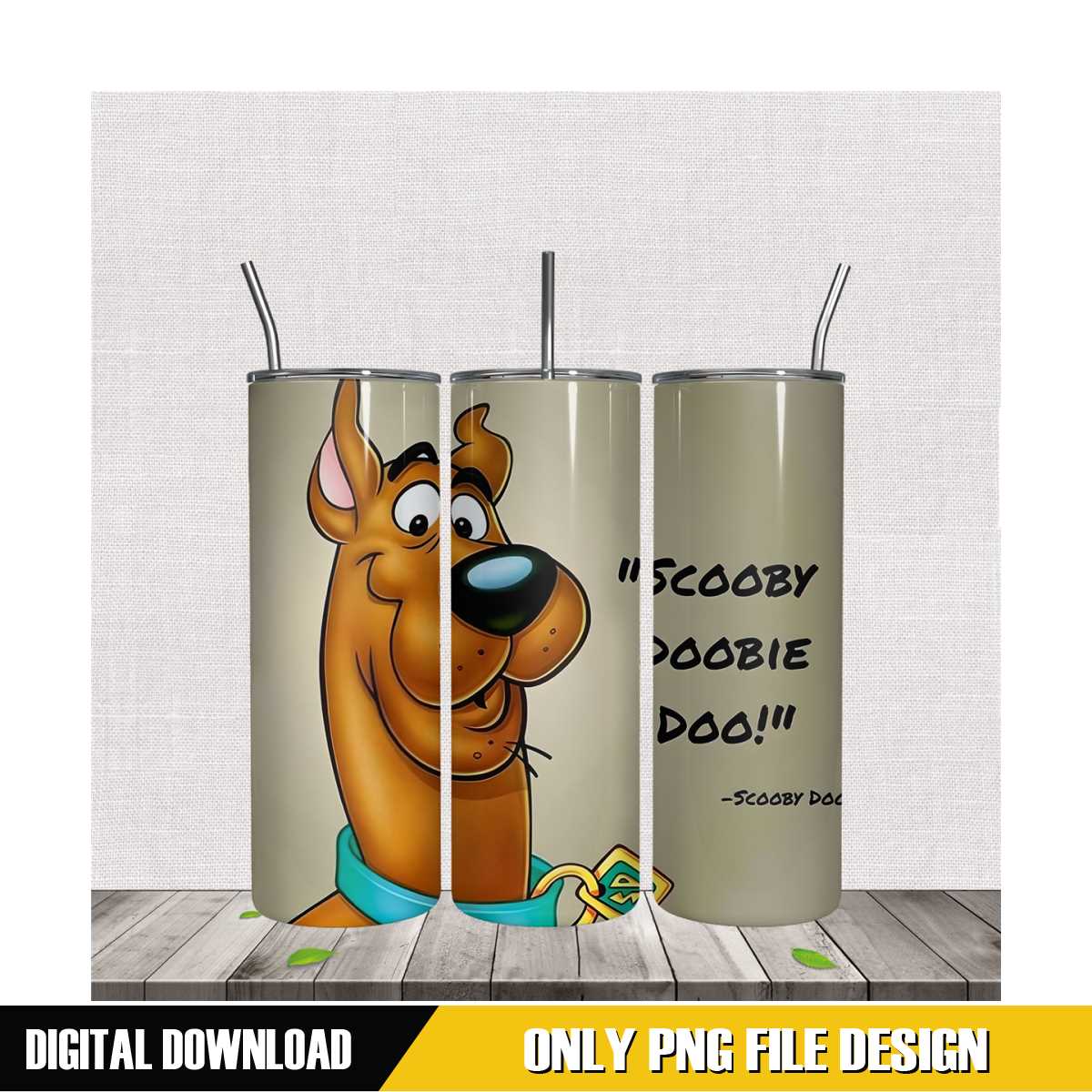 Scooby Doobie Doo Tumbler Sublimation PNG | Inspire Uplift