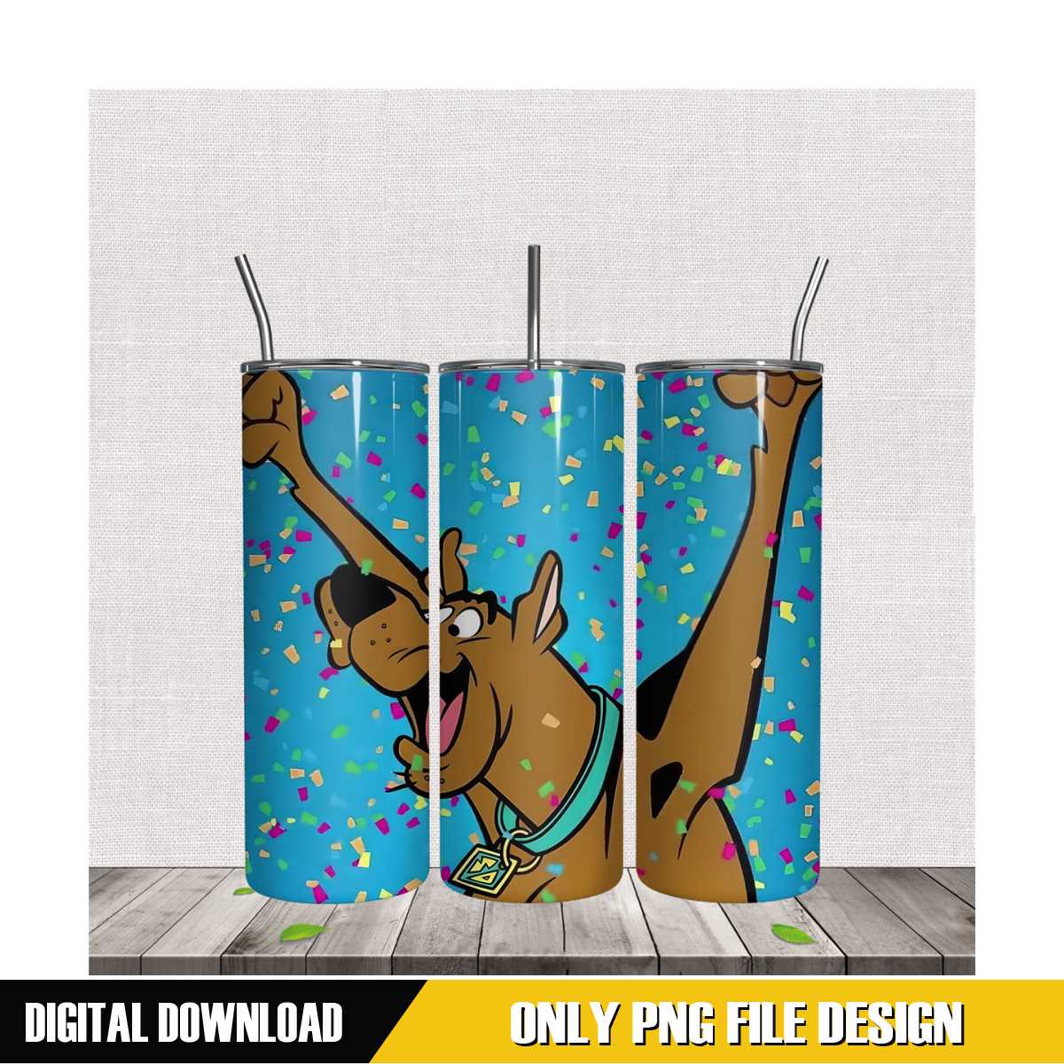 Scooby Doo Winner Tumbler Design Sublimation PNG | Inspire Uplift