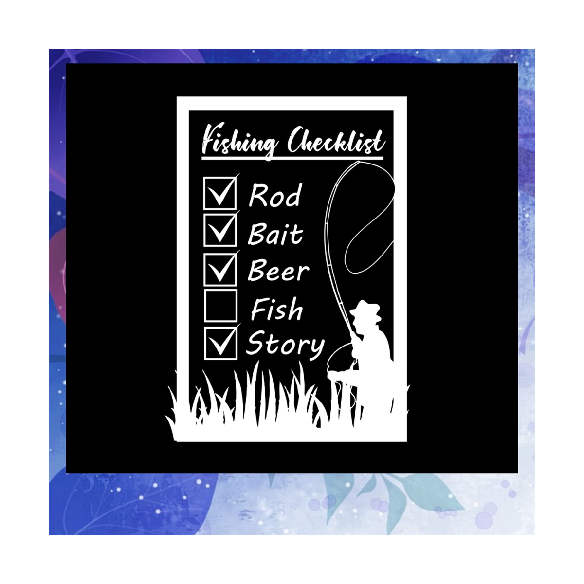 Fishing checklist svg, check list svg, Fishing girl svg, Fis | Inspire ...