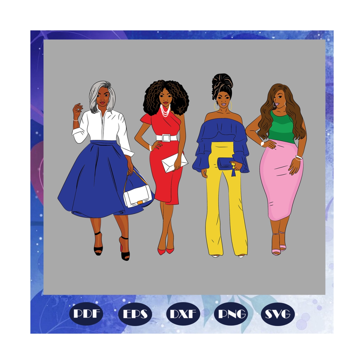 Sorority Svg, Sisterhood Svg, Afro Girls Svg, Girl Boss Fash - Inspire ...