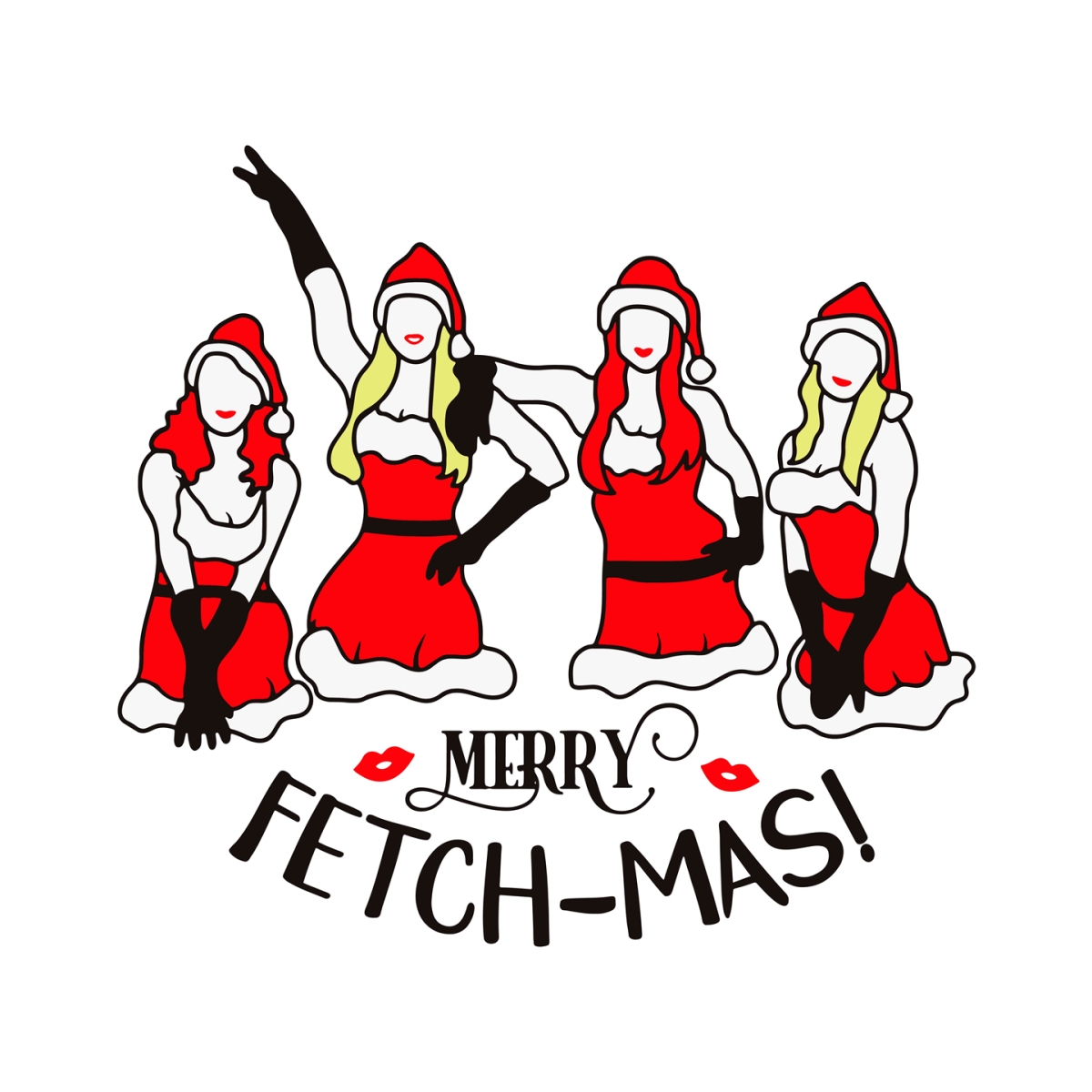 Merry Fetchmas SVG, mean girls themed christmas svg file | Inspire Uplift