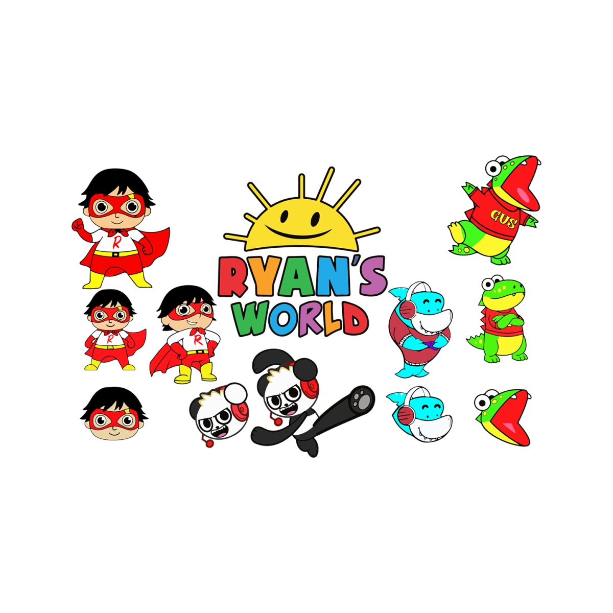 Ryan's world bundle svg, Ryan's world svg, Ryan's world cart | Inspire ...