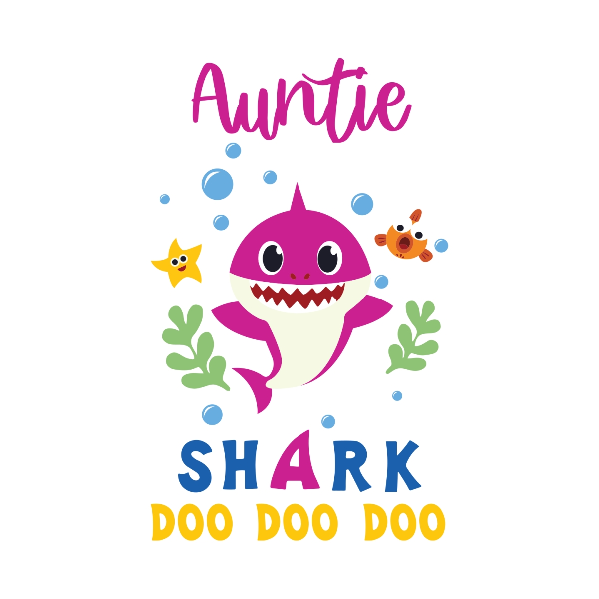 Auntie Shark Doo Doo Doo Svg, Family Svg, Auntie Shark Svg, | Inspire ...