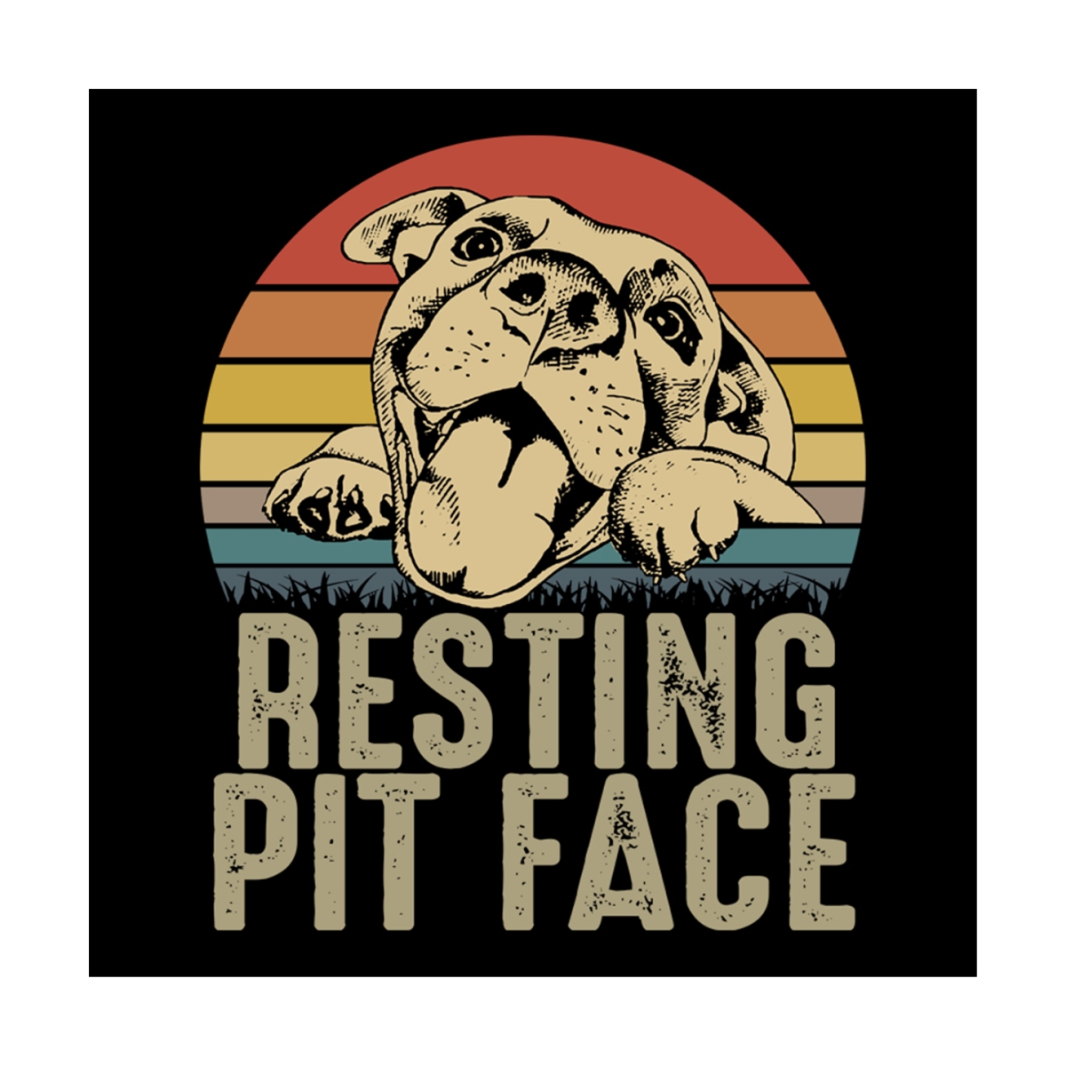 Resting Pit Face Svg, Animal Svg, Pit Face Svg, Pitbull Svg, - Inspire ...