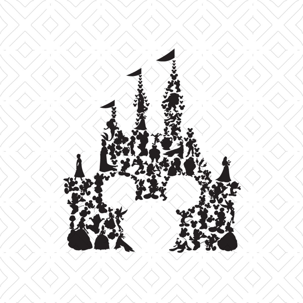 Disney Mickey Mouse Castle Svg, Disney Svg, Disneyland Svg, | Inspire ...