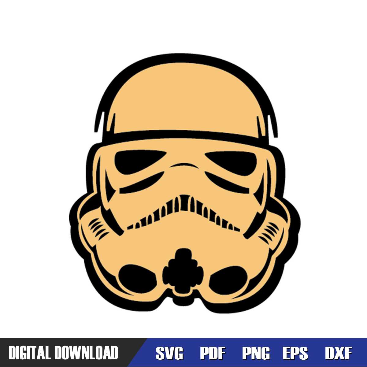 Star Wars Stormtrooper Fat Helmet Funny Design SVG | Inspire Uplift