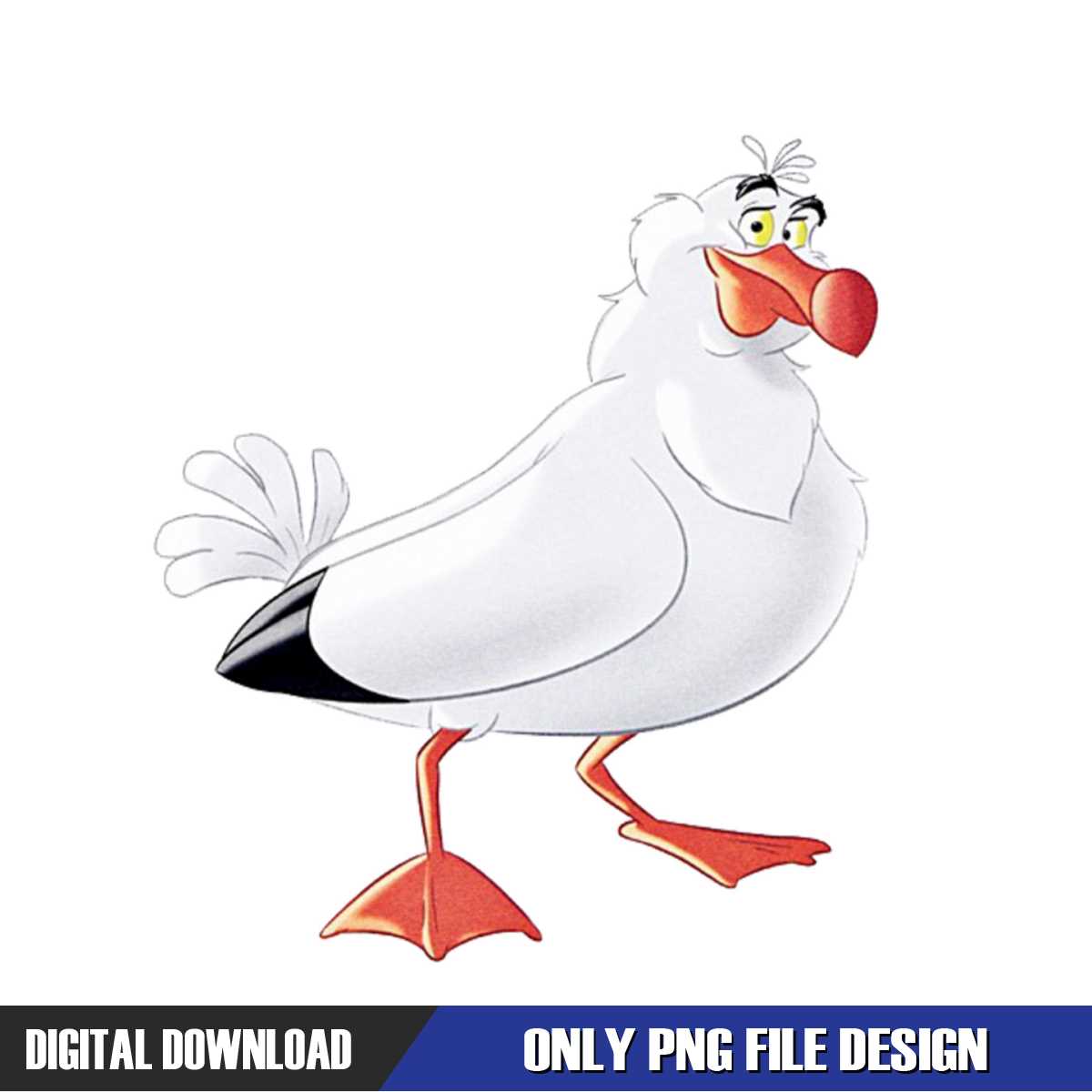 The Little Mermaid Scuttle Disney Seagull PNG | Inspire Uplift