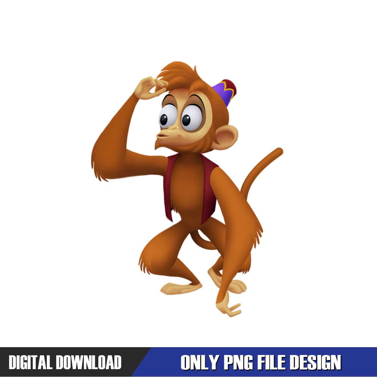 Abu The Aladdin Monkey Disney Cartoon Character PNG | Inspire Uplift