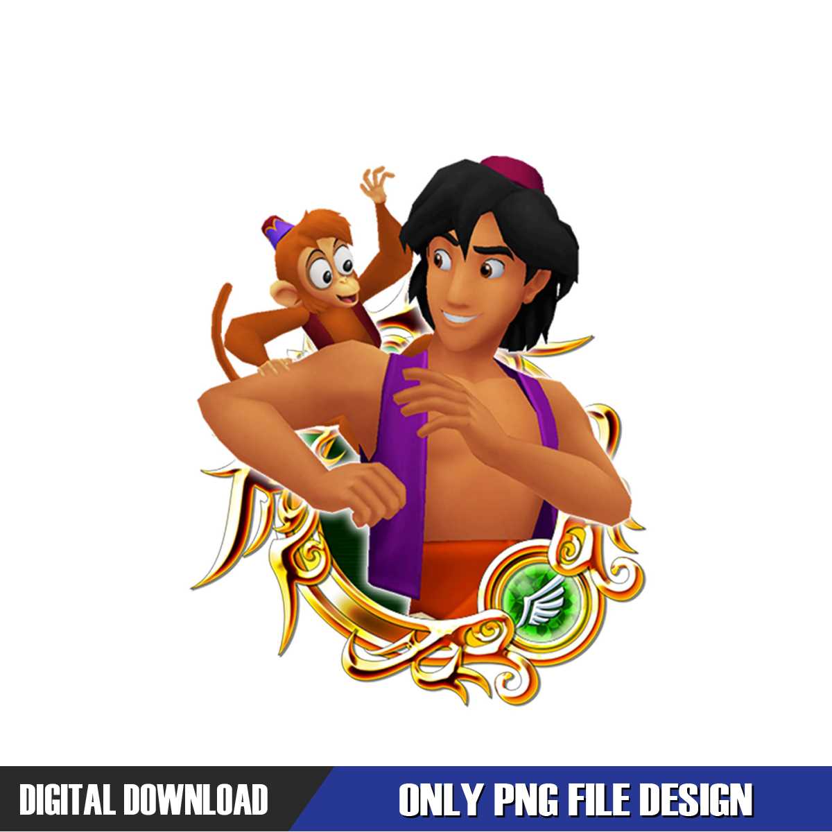 Aladdin Kingdom Aladdin and Abu Disney Cartoon Clipart PNG | Inspire Uplift
