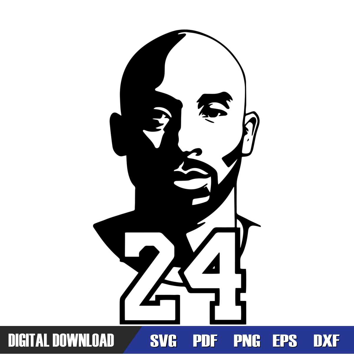 Kobe Bryant SVG, Mamba Digital Clip Art, NBA SVG, Lakers SVG | Inspire ...