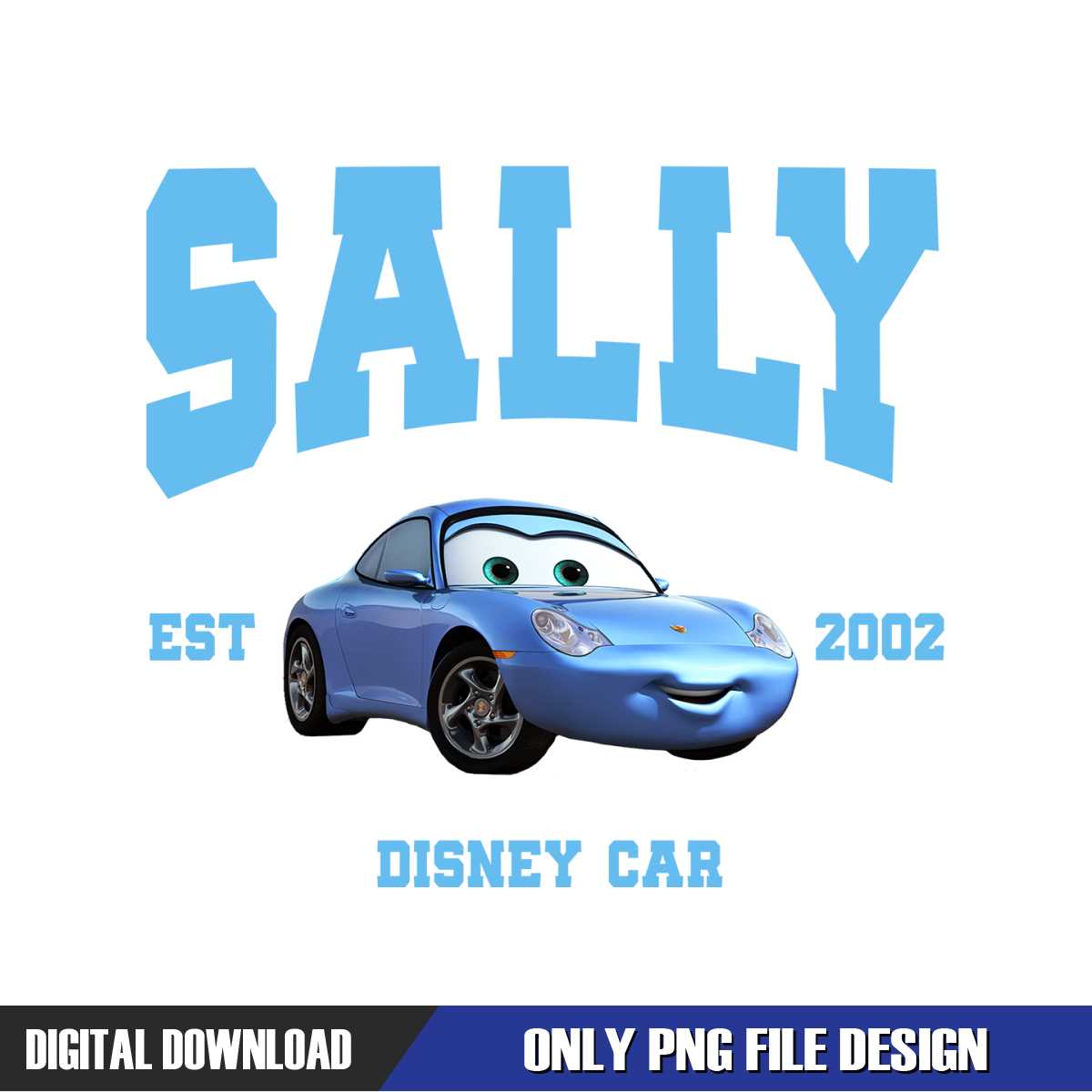 Disney Pixar Cars Sally Est 2002 PNG | Inspire Uplift