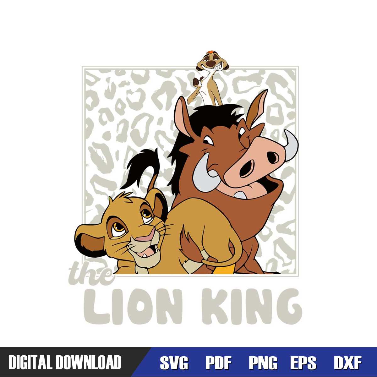 The Lion King Simba Friends SVG | Inspire Uplift