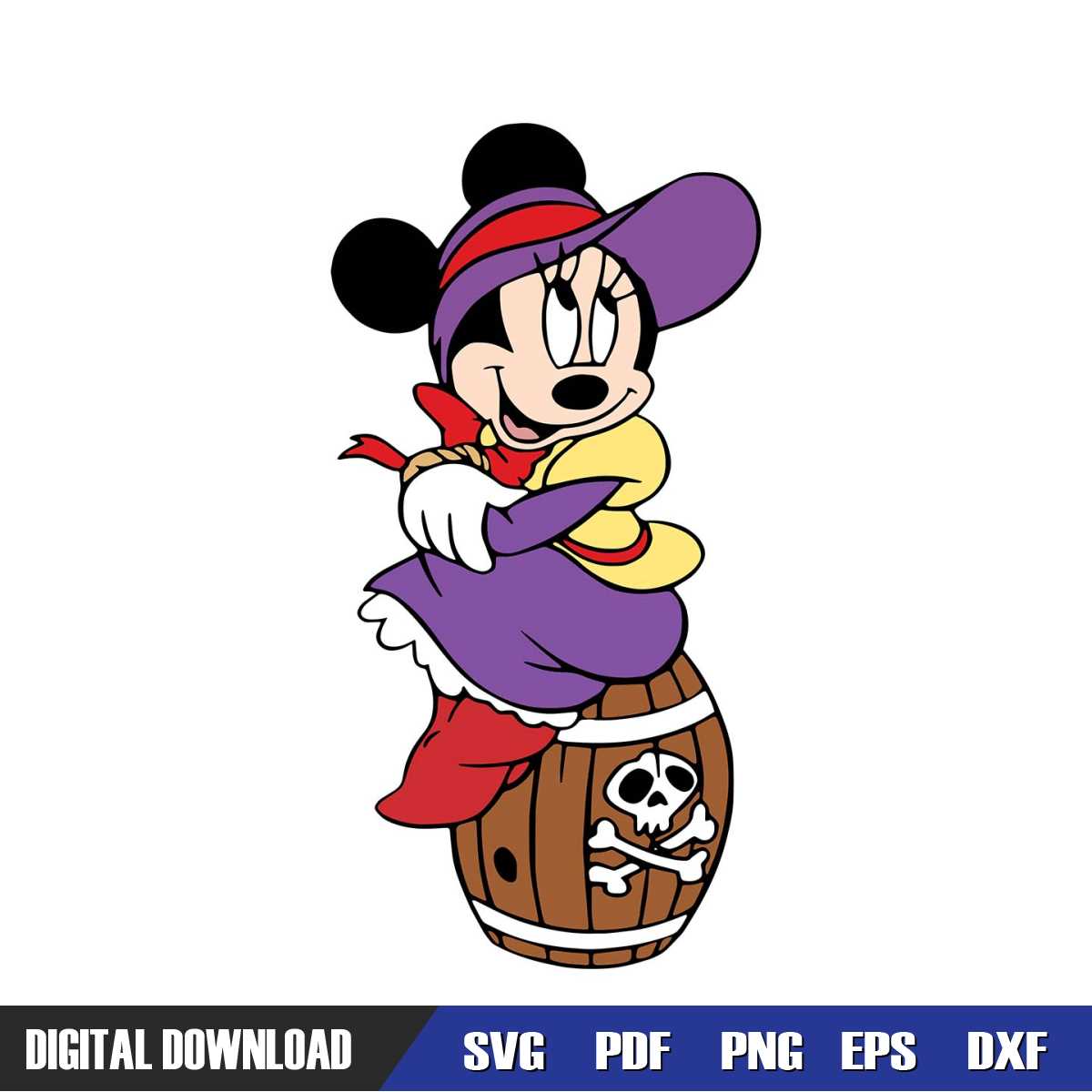 Disney Pirate Mouse Minnie SVG | Inspire Uplift