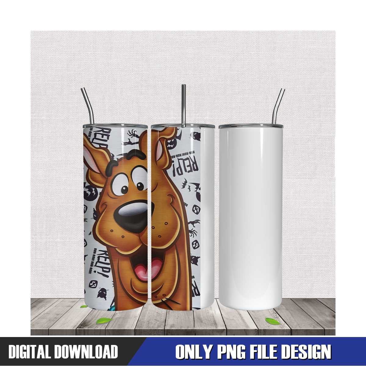 Funny Scooby Doo Tumbler Design Sublimation PNG | Inspire Uplift