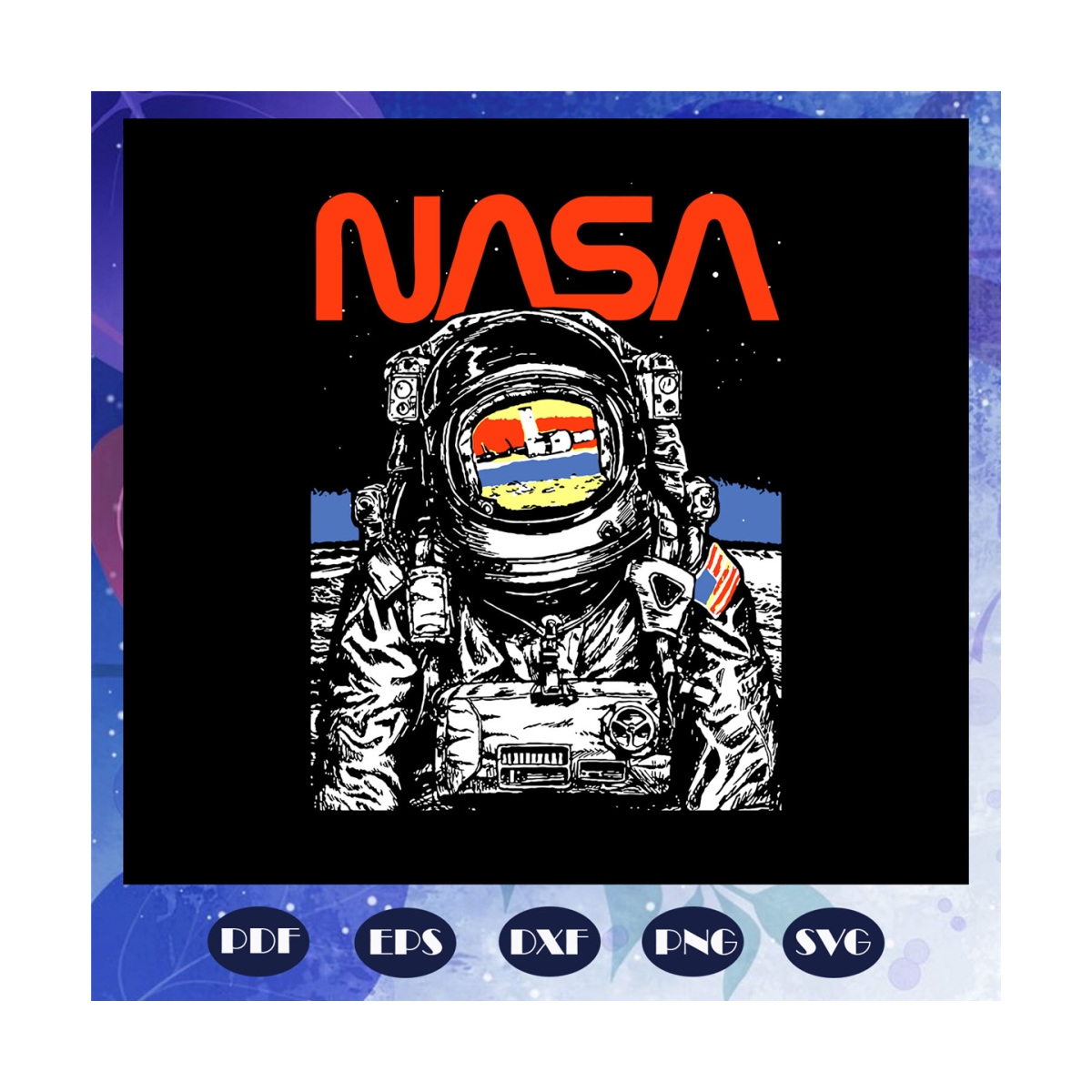 Nasa Svg, Nasa Astronaut Svg, Nana Astronaut Moon Svg, Vinta | Inspire ...