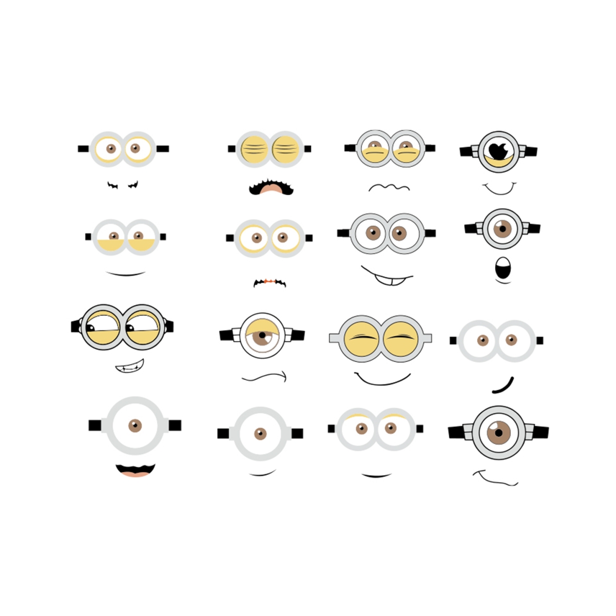 Minions Face Bundle Svg, Cartoon Svg, Kevin Svg, Stuart Svg, | Inspire ...