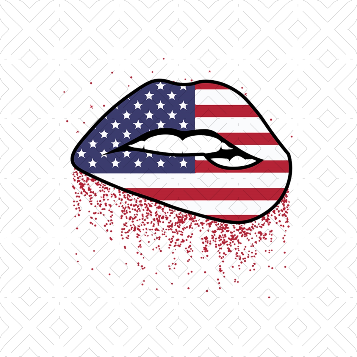 American Lips Flag Svg, Independence Svg, Flag Lips Svg, Lip - Inspire ...