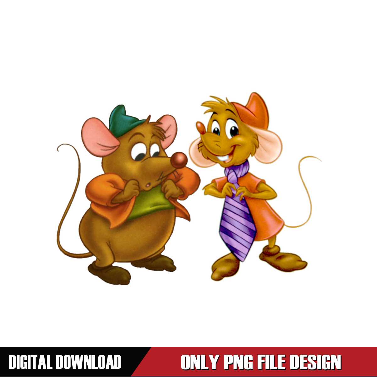 Jaq and Gus Gus Disney Cinderella Cartoon Character PNG | Inspire Uplift