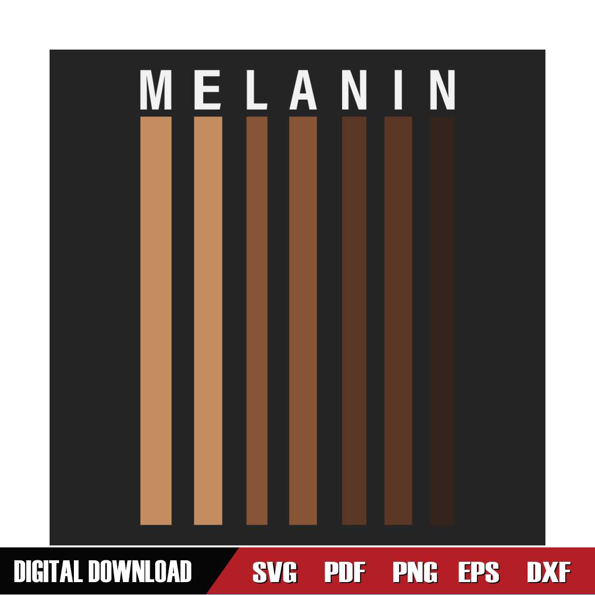 Melanin Color Chart Svg, Black Girl Svg, Melanin Svg, Black | Inspire ...