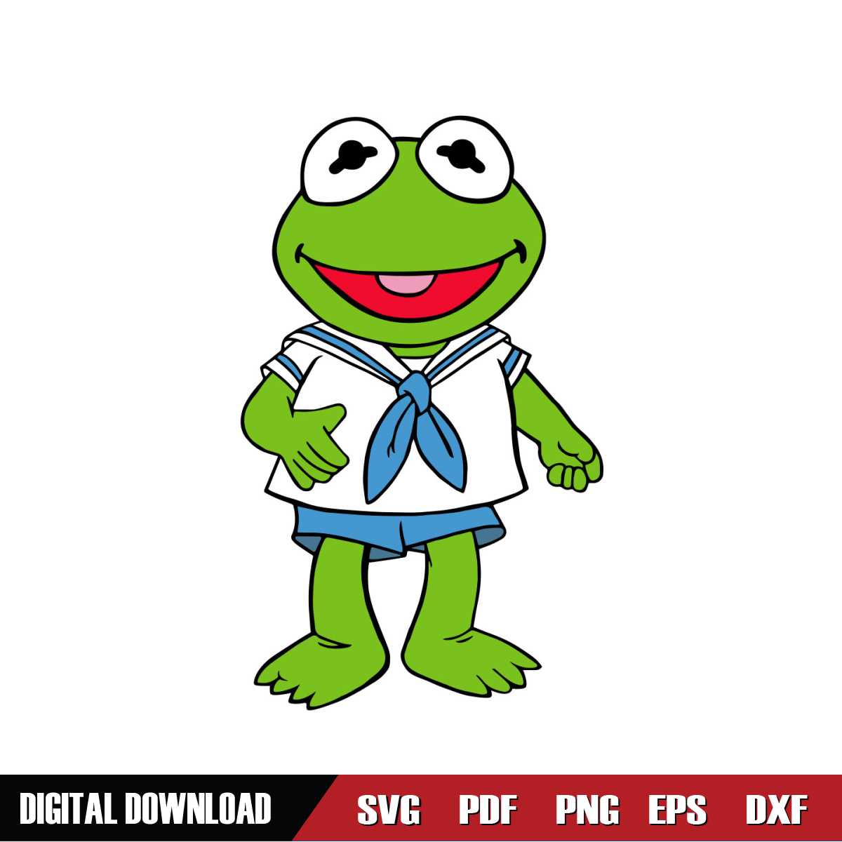 Kermit The Frog Muppet Babies SVG | Inspire Uplift