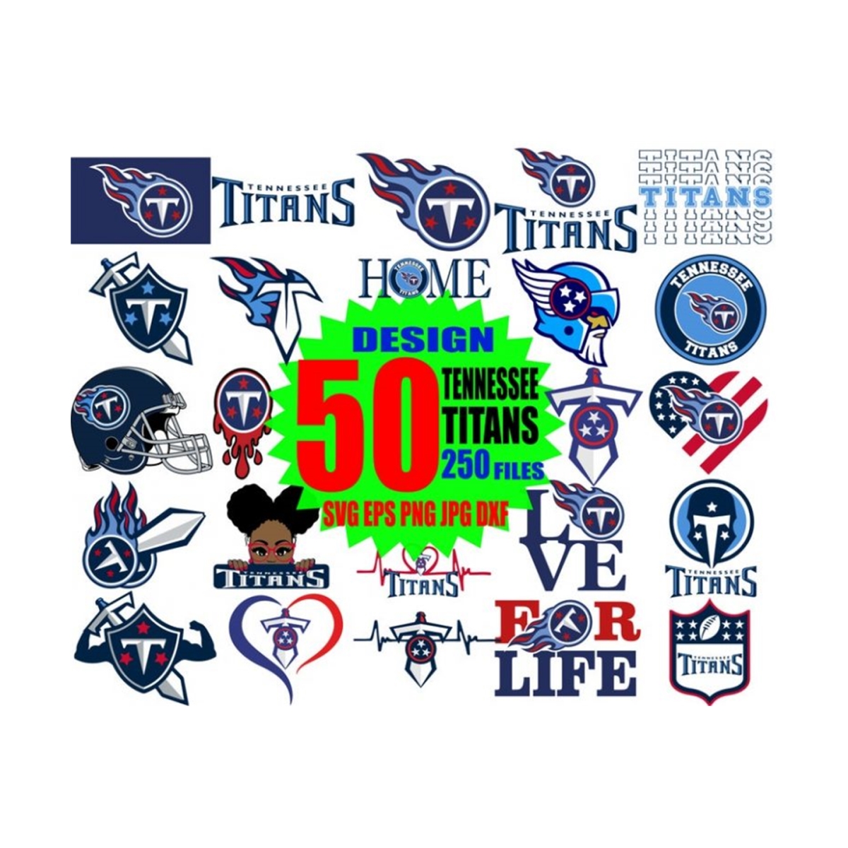 Tennessee Titans SVG bundle, Titans logo SVG file, Tennessee | Inspire ...