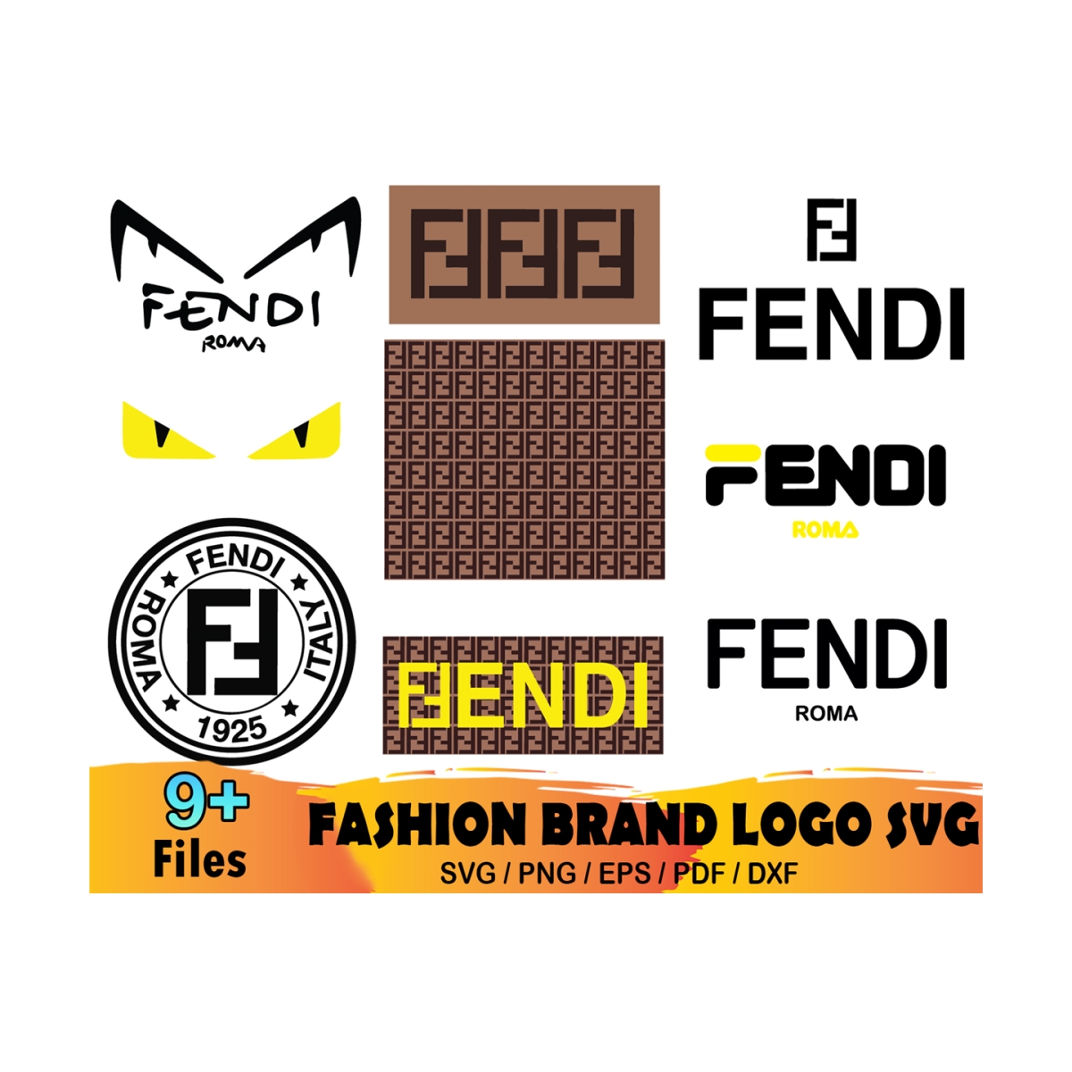 Fendi Bundle Svg, Fendi Svg, Fendi Logo Svg, Fendi Vector - Inspire Uplift