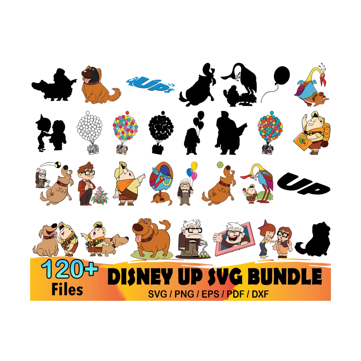 120 Disney Up Bundle Svg, Disney Svg, Russell Svg, Carl Fred - Inspire ...