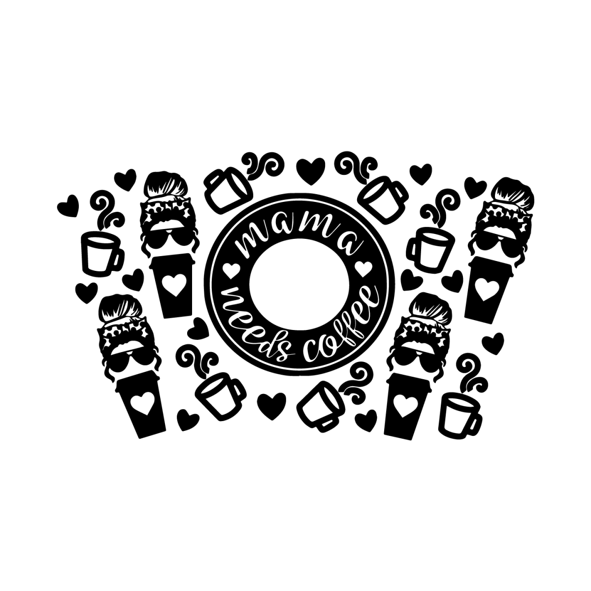 Mama Needs Coffee Starbucks Wrap Svg, Trending Svg, Mama Cup | Inspire ...