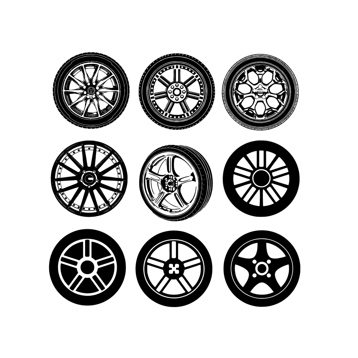 Car Tire Svg Bundle, Trending Svg, Car Tire Svg, Tire Svg, C | Inspire ...