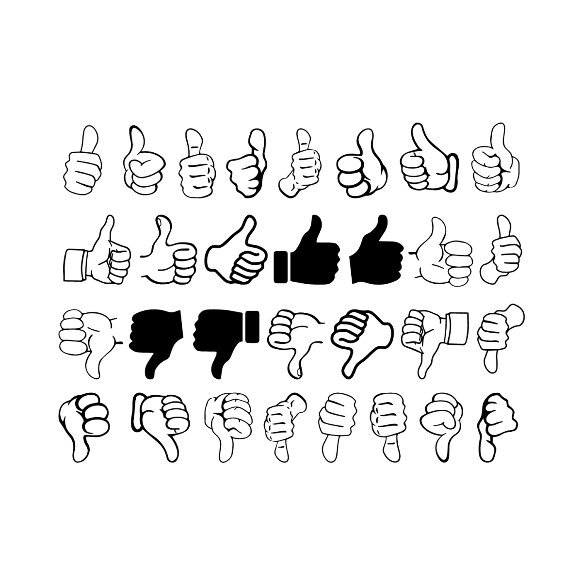 Thumb Signal Emoji Svg Bundle, Trending Svg, Thumb Up Svg, T | Inspire ...