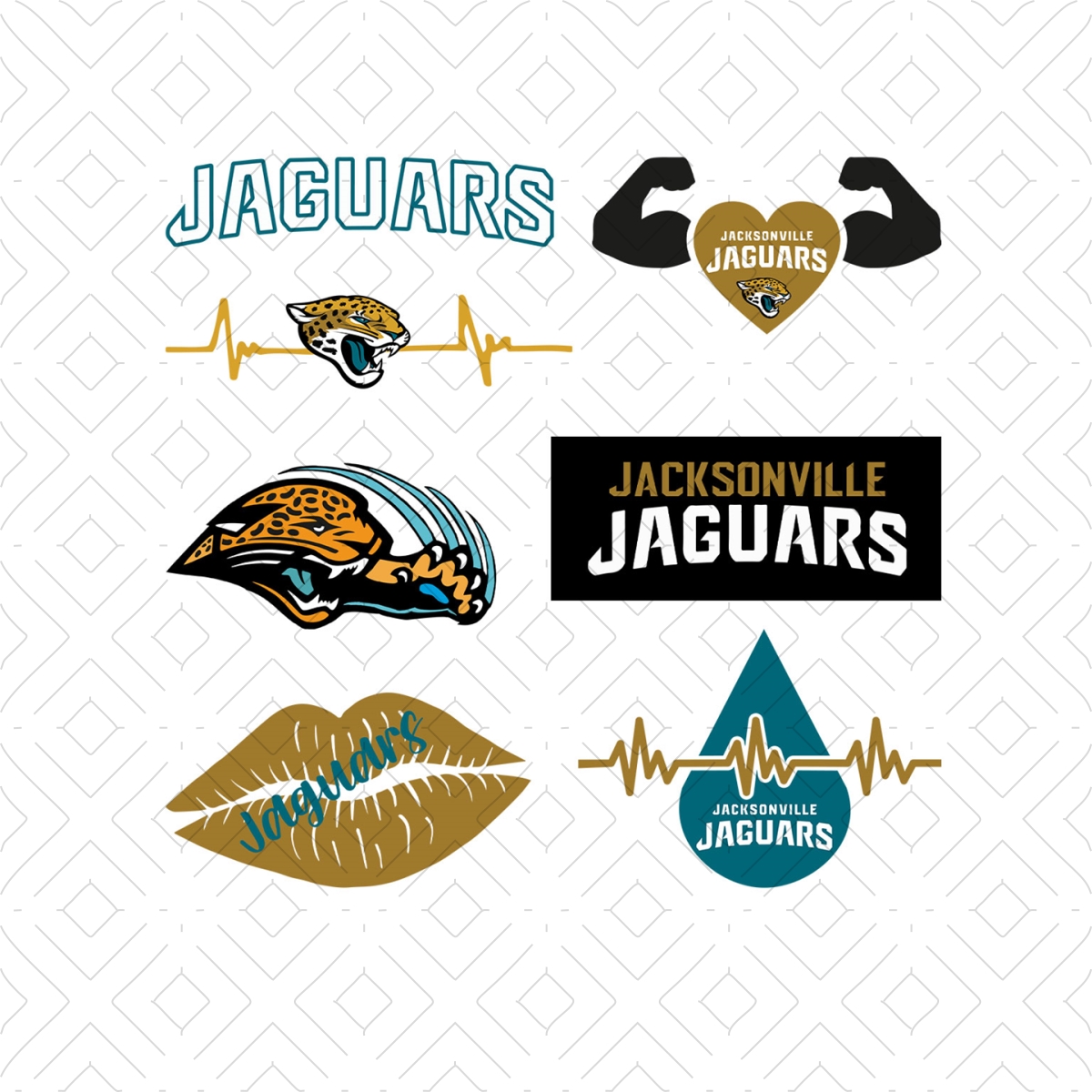 Jacksonville Jaguars SVG, Jaguars Heartbeat For Sport Fan SV | Inspire ...