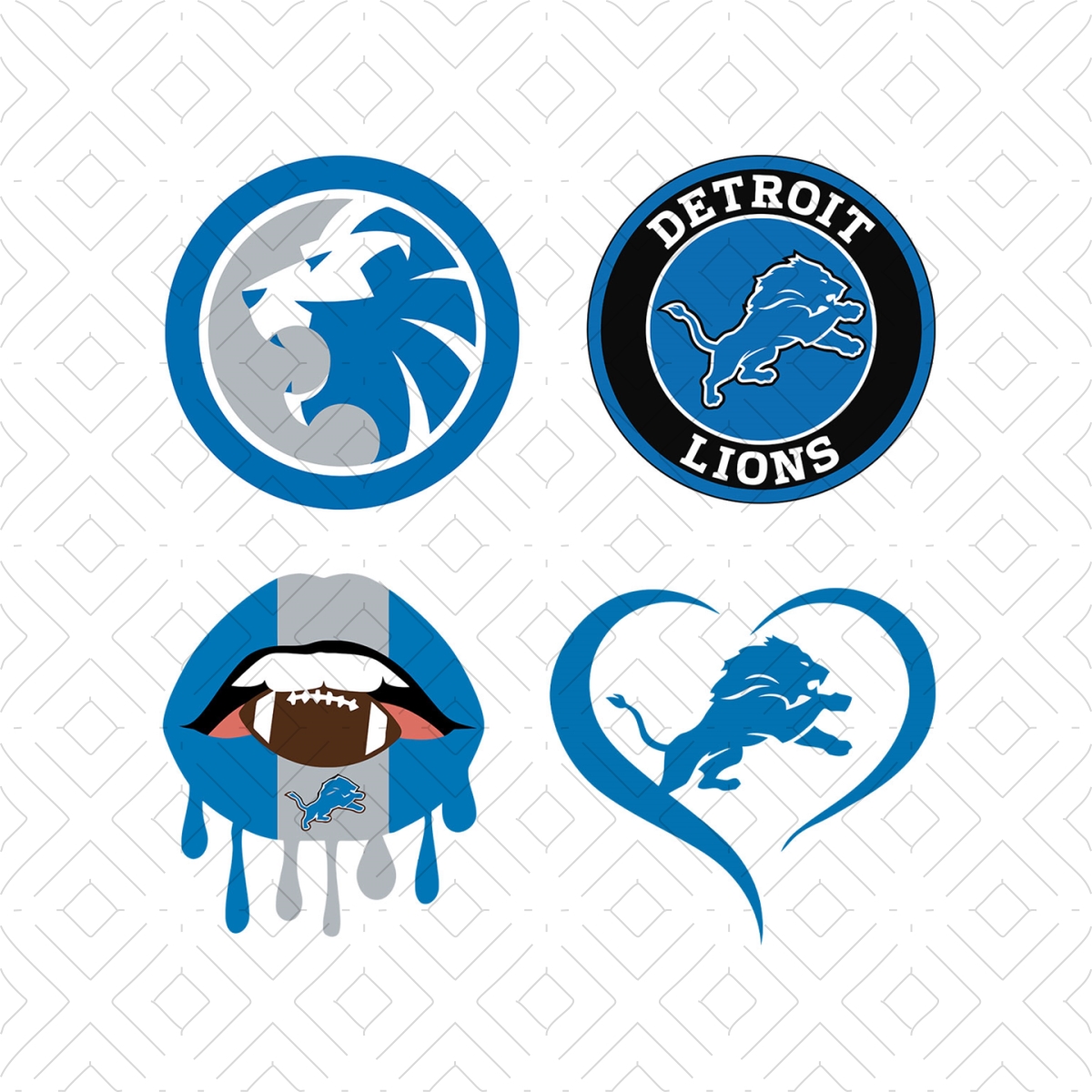 Detroit Lions Round Logo SVG, Detroit Lions clipart, Detroit | Inspire ...