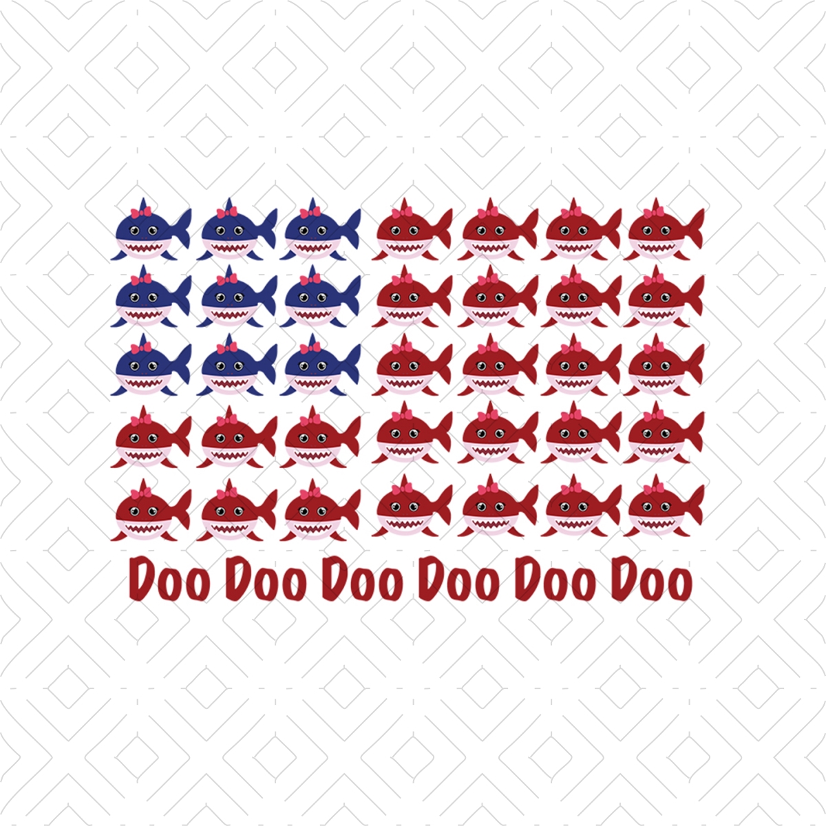 Baby Shark Flag Svg, Independence Svg, Flag Svg, 4th Of July | Inspire ...